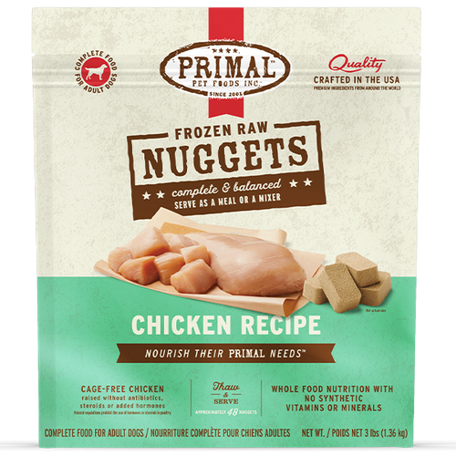 Primal Chicken Nuggets 3lbs | Jurassic Bark
