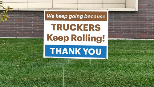 Thank You Truckers | Thank You Yard Signs