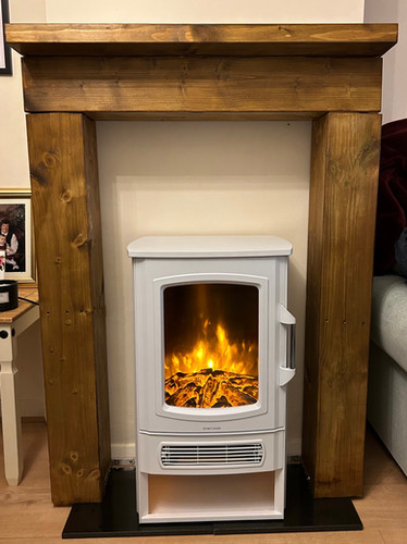 Rustic Solid Wood Fire Surround | Rustic Carpenter