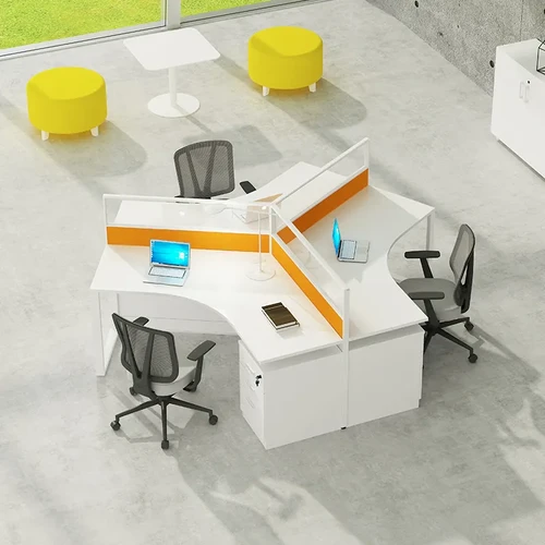 3 Person Triangle Workstation | Danah Furniture