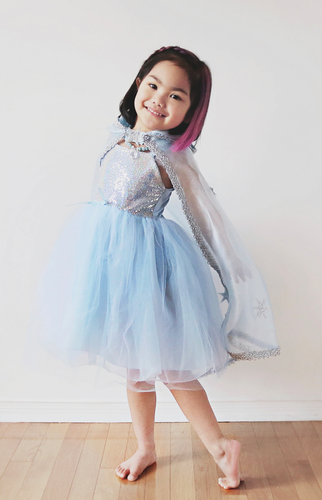 BLUE SNOW QUEEN CAPE | Bella Baby Children'