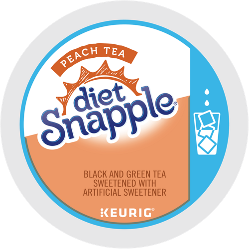 Snapple® Diet Peach Iced Tea - K-Cup® - Regular - Iced Beverages - 22ct ...