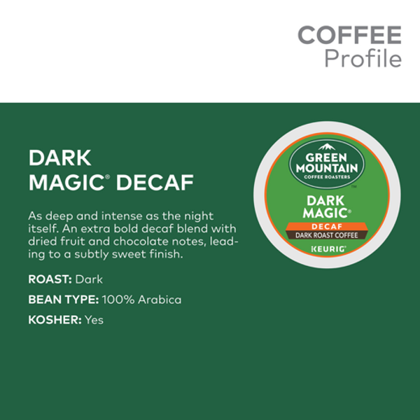 Green Mountain® Dark Magic® Decaf Coffee - K-Cup® - Decaf - Dark Roast ...