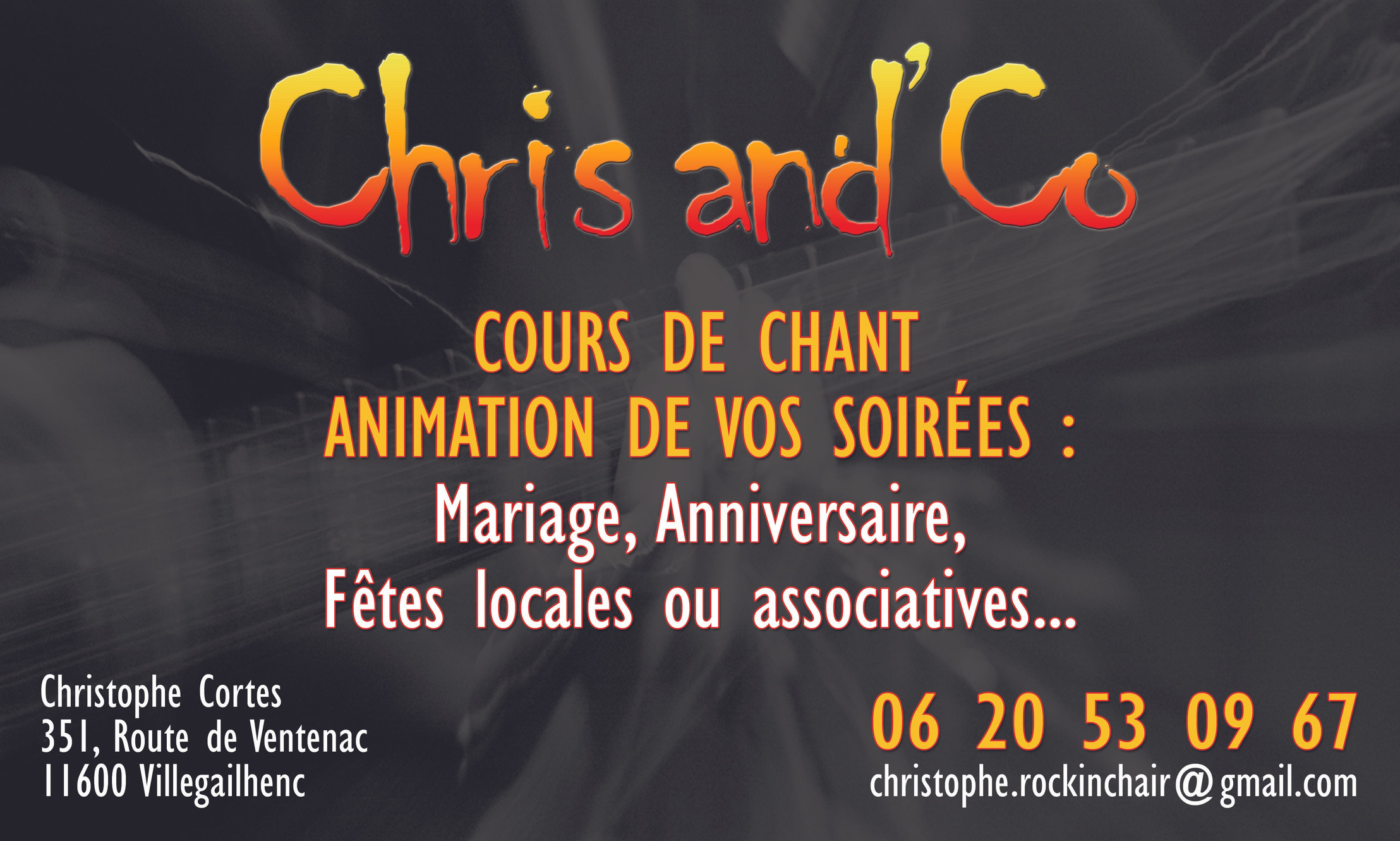 Chris And Co (cours de chant, animation de vos soirées)