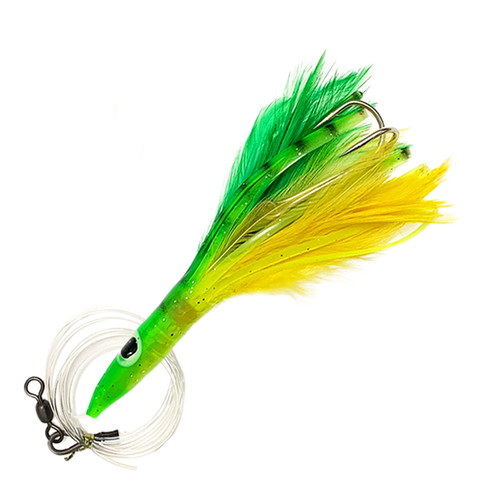 4.5" Tuna Clone Feather Rigged e 6 pcs | Sanhu Tackle