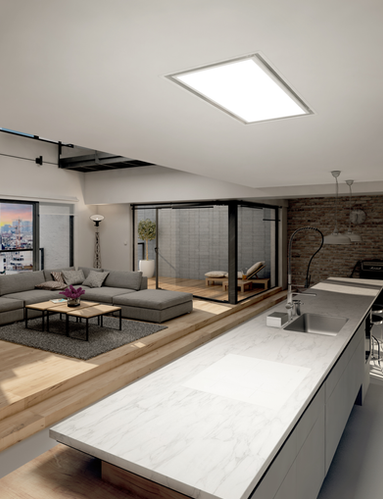 Bright 360 - 1000 x 500 White Ceiling Extractor with LED Panel | Paul ...