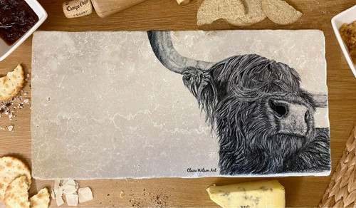 ‘Snooty Coo’ Marble Sharing Platter | Claire Wilson Art
