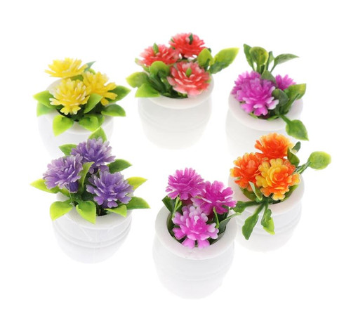 Barbie Accessories - Miniature Artificial Flower Pot Plant | Wild Blue ...