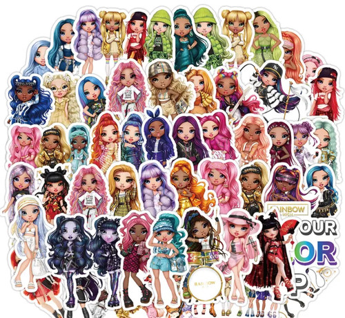 Rainbow High Stickers 25pk | Wild Blue Dolls