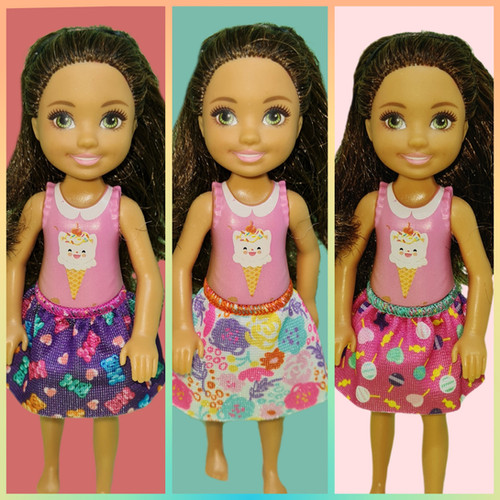 Chelsea Clothes - Cute Skirts (3 Options) | Wild Blue Dolls