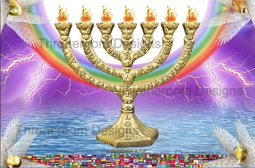Menorah 7 Spirits | ThroneroomWingsFlags