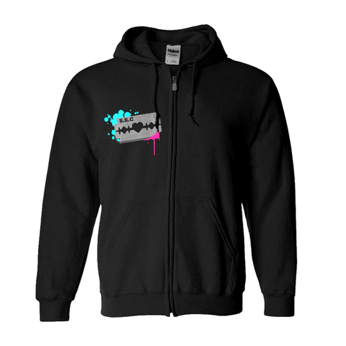 "Razor Heart" Unisex Zip Hoodie | SilentScreamClothing
