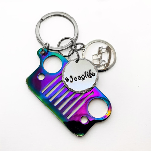 Personalized Jeep Keychains | Hand-Stamped Off-Roading Gifts
