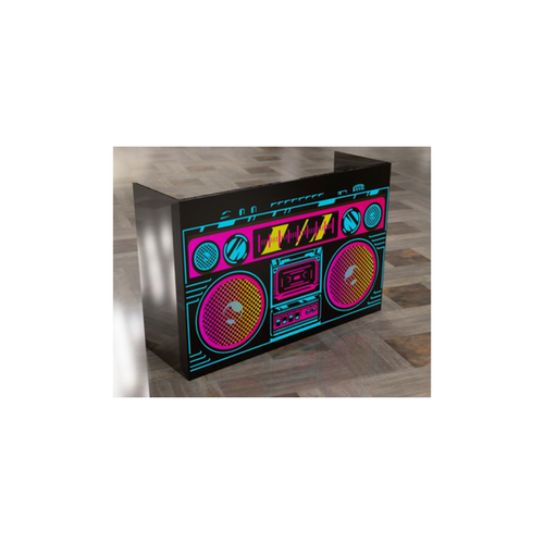 Custom Wrapped DJ Booth | Idr Decor Rentals