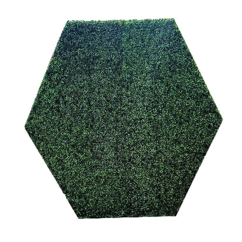 Hexagon Solid Grass Wall | Idr Decor Rentals
