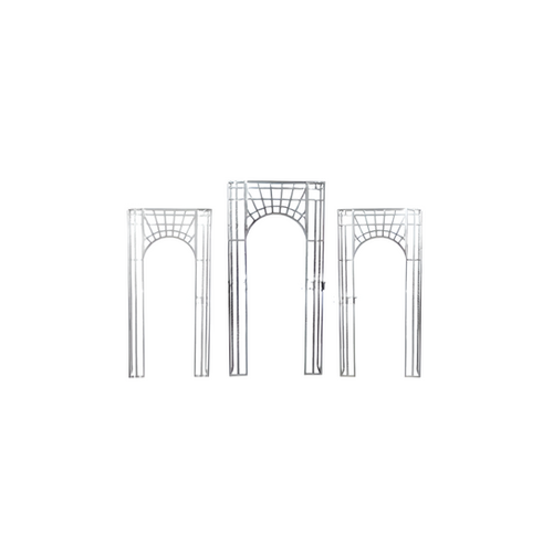 Silver Half Circle Arch Trio | Idr Decor Rentals