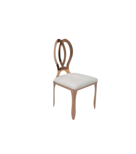 Metal Rose Gold Infinity Chair | Idr Decor Rentals