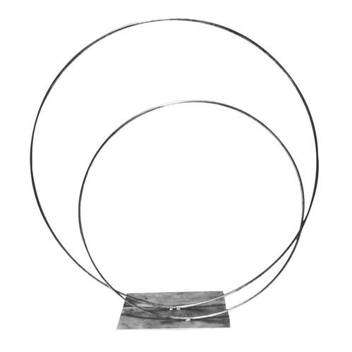 Silver Double Ring Stand | Idr Decor Rentals
