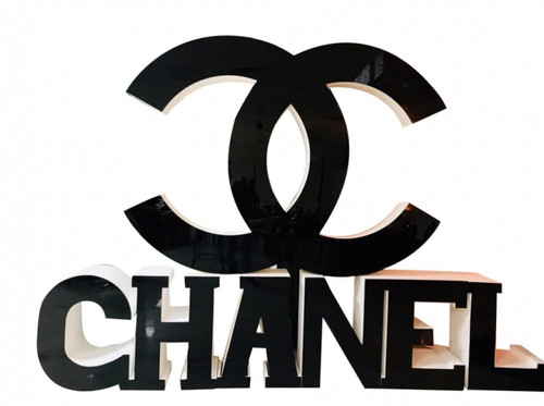 Chanel Logo Wall | Idr Decor Rentals
