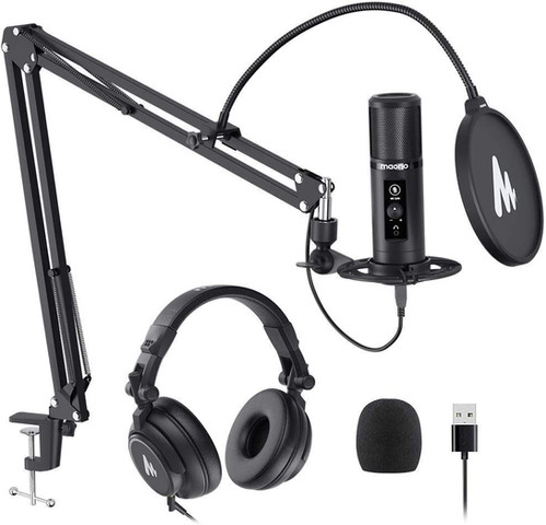 Maono USB Condenser Microphone Kit + Maono Studio Headphones | GeForce ...
