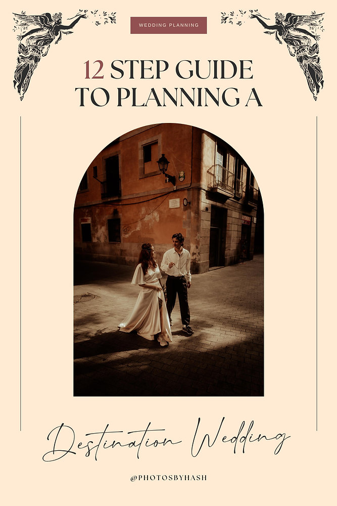 12 Step Guide to planning a Destination Wedding