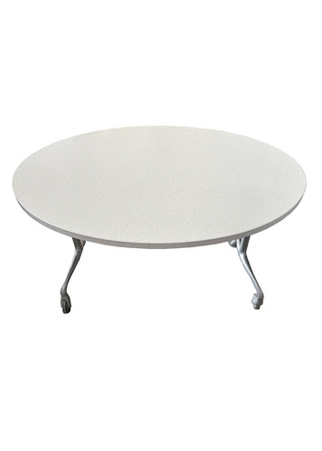 Speckled Light Grey Mobile Oval Table by Steelcase | ExecutiveLiquidation