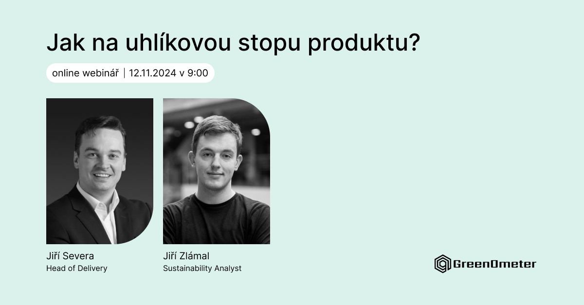 Webinář: Jak na uhlíkovou stopu produktu? | Green0meter Studio