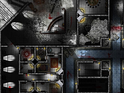 Battle Maps: The Destroyed Command Center - Stoneworker Cartography ...