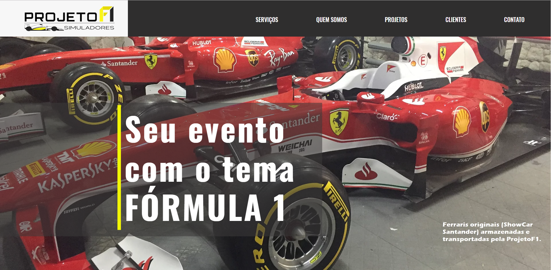 Projeto F1 Simuladores e Réplicas