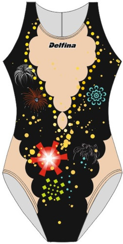 Buy Duet Artistic Swimming Fireworks Zipperback Swimsuit | Acquawear