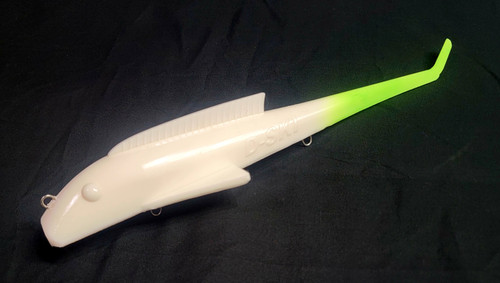 White/Chartreuse | D-Ski Custom Baits