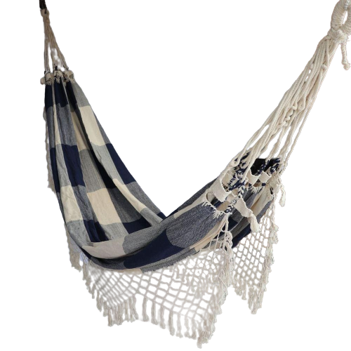 Rede de descanso XADREZ PRETO | Entrefios teares