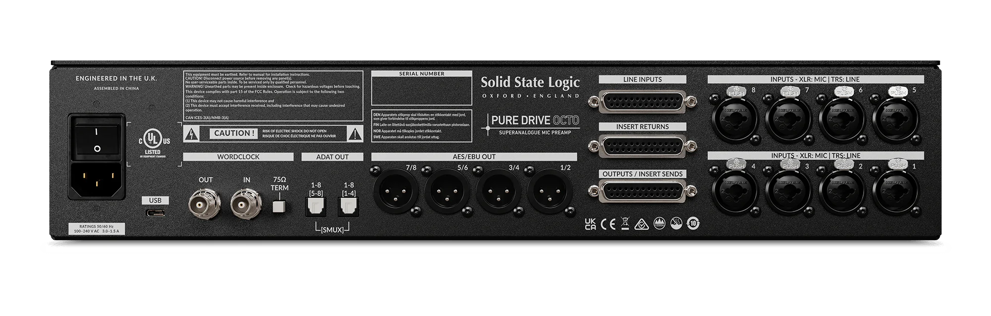 Solid State Logic PURE DRIVE OCTO 8-Channel Preamplifier | Séptimo Tono