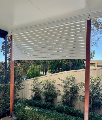 Outdoor Aluminium Slat Screens & Shutters | Carport, Patio, Pergola ...