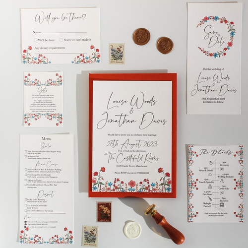 Poppy - Wedding invitation | Art by Rowley