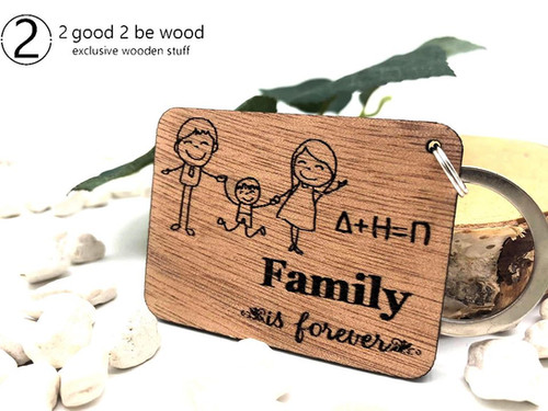 Custom Family Keychain | 2good2bewood