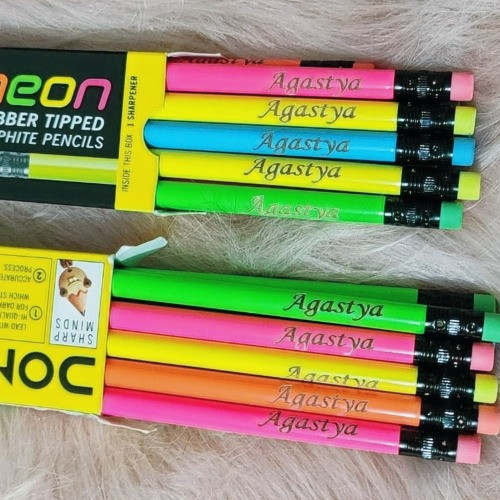 Printyourstyle Customized Engraved Dome Pencils for Kids
