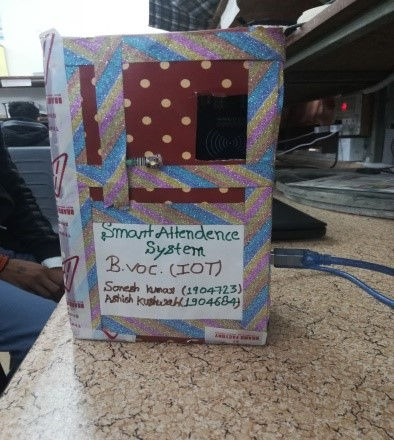 Smart attendance system using Arduino