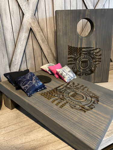 Coast Guard Tabletop Cornhole Set PBCo | Mission Gardens