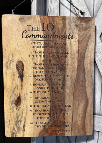 The Ten Commandments (Indian Rosewood) | Mission Gardens