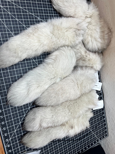 Blue fox tails | Bell's Leatherworks