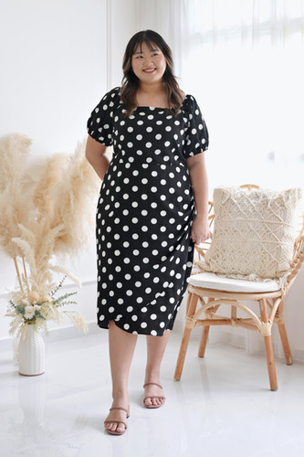 Kaycee Dotted Dress | Plus Size Apparels
