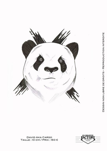 Tattoo Flash Panda à réserver en ligne