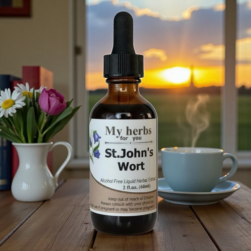 St John S Wort Herbal Extract Alcohol Free Organic Myherbsforyou