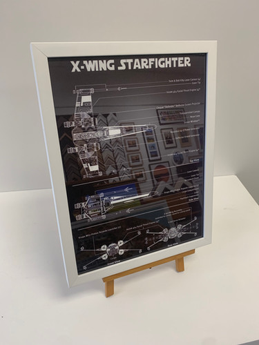 "X-Wing Star Fighter" Framed Canvas Print | The Photo Gallery