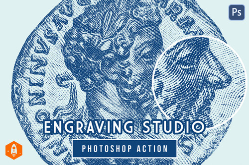 Engraving Studio Hatching Effect Action | DesignRocket