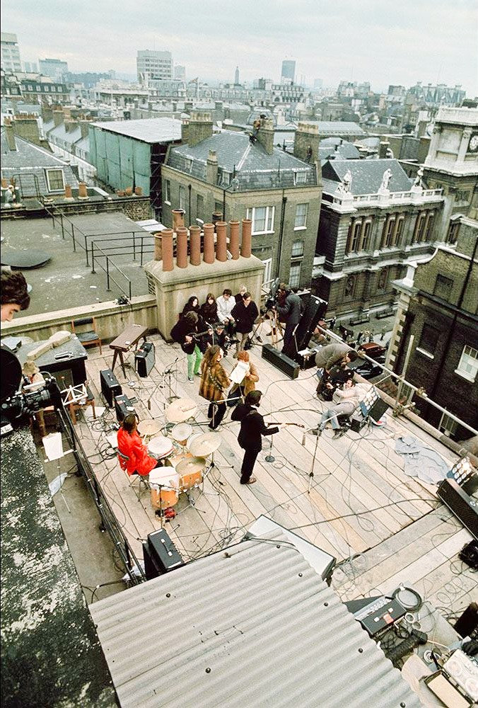 The Beatles, the rooftop & London
