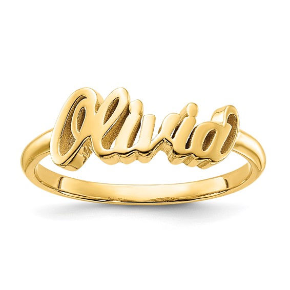 Cursive Name Ring | Your Personal Jeweler