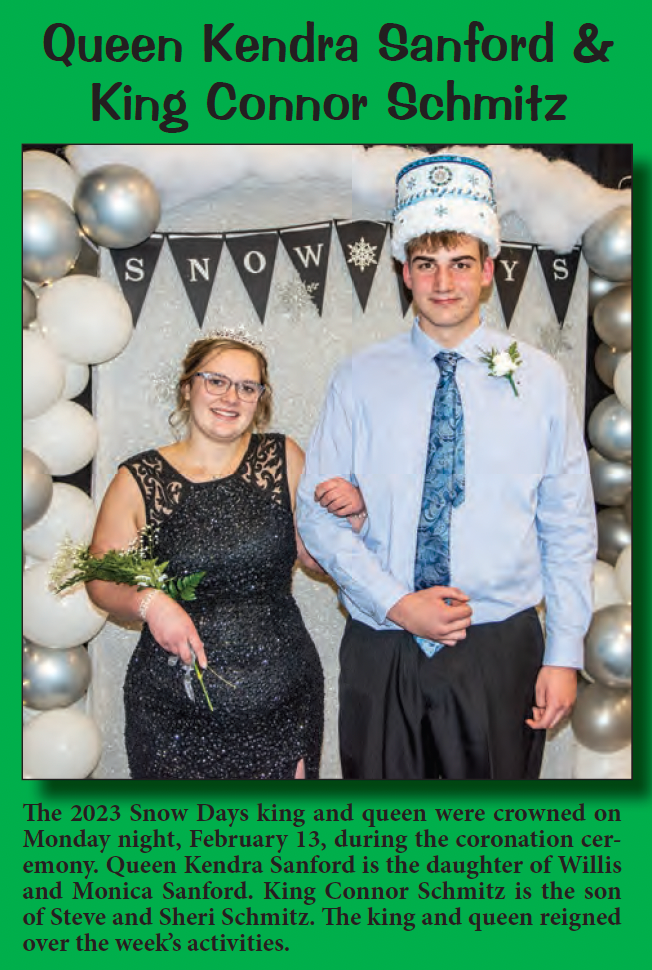 Queen Kendra Sanford & King Connor Schmitz