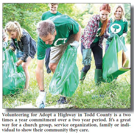 Todd County creates a local Adopt a Highway program